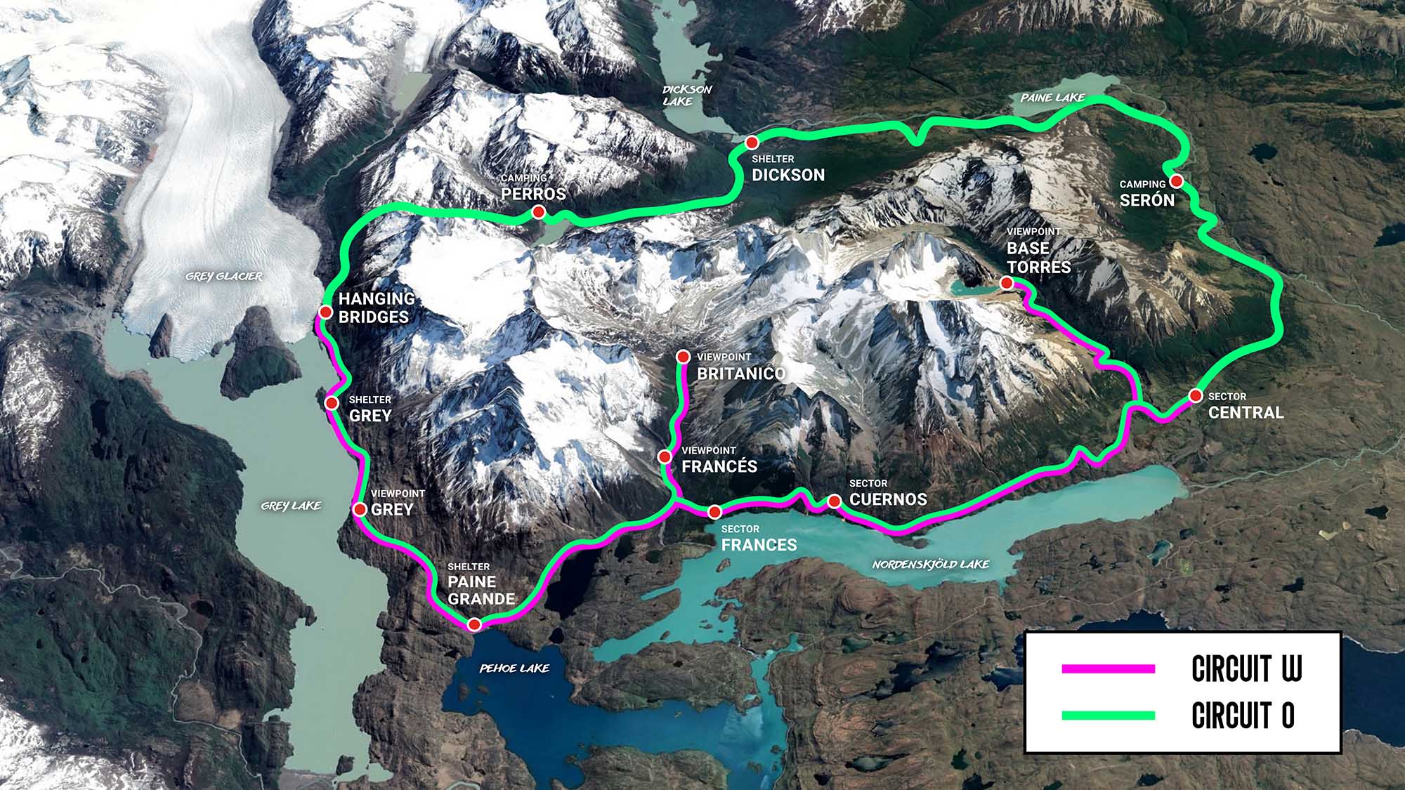W Trek - Torres del Paine (Camping - Self Guided) – Chile ...
